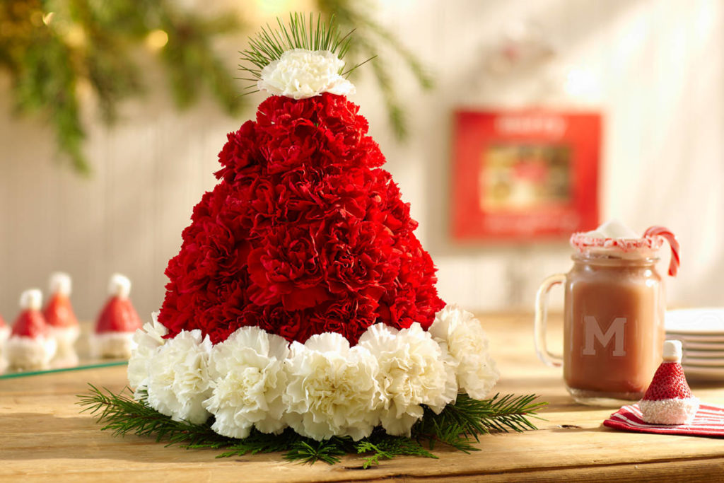 DIY Christmas Santa Hat Flowers & Strawberries | Petal Talk