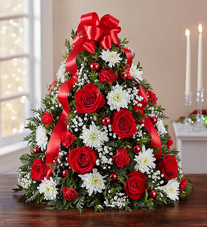 DIY Tabletop Floral Christmas Tree Decorations 1800Flowers Blog DIY Tabletop Floral Christmas Tree Decorations 1800Flowers Blog